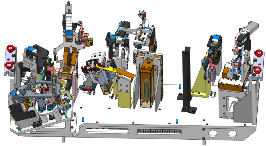 Welding jig for a longitudinal beam of a car - MechDes